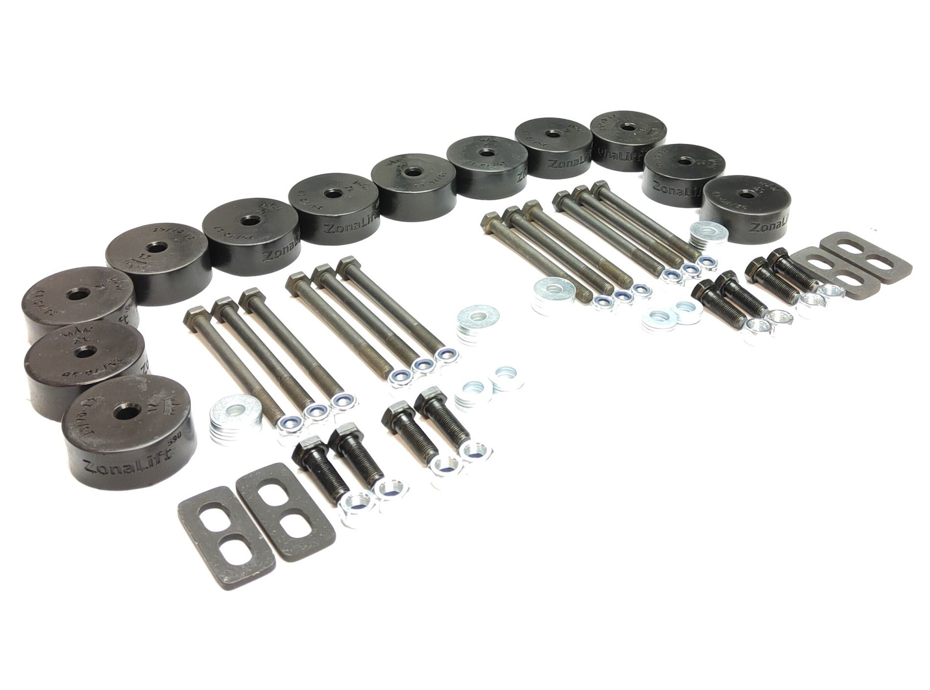 Mitsubishi Pajero I Long 5 drzwi Body Lift 25mm Lift 1 cal na śrubach 10.9